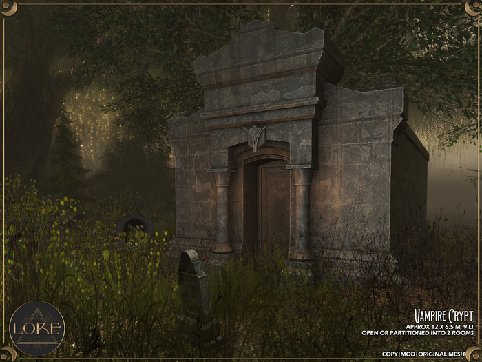 Second Life Marketplace Lore Vampire Crypt
